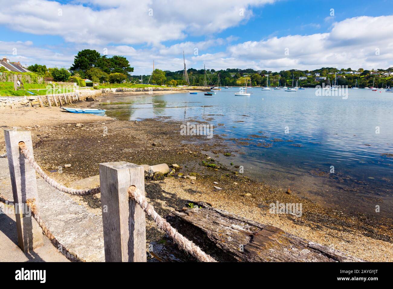 The picturesque village of Mylor Cornwall England UK Stock Photo - Alamy
