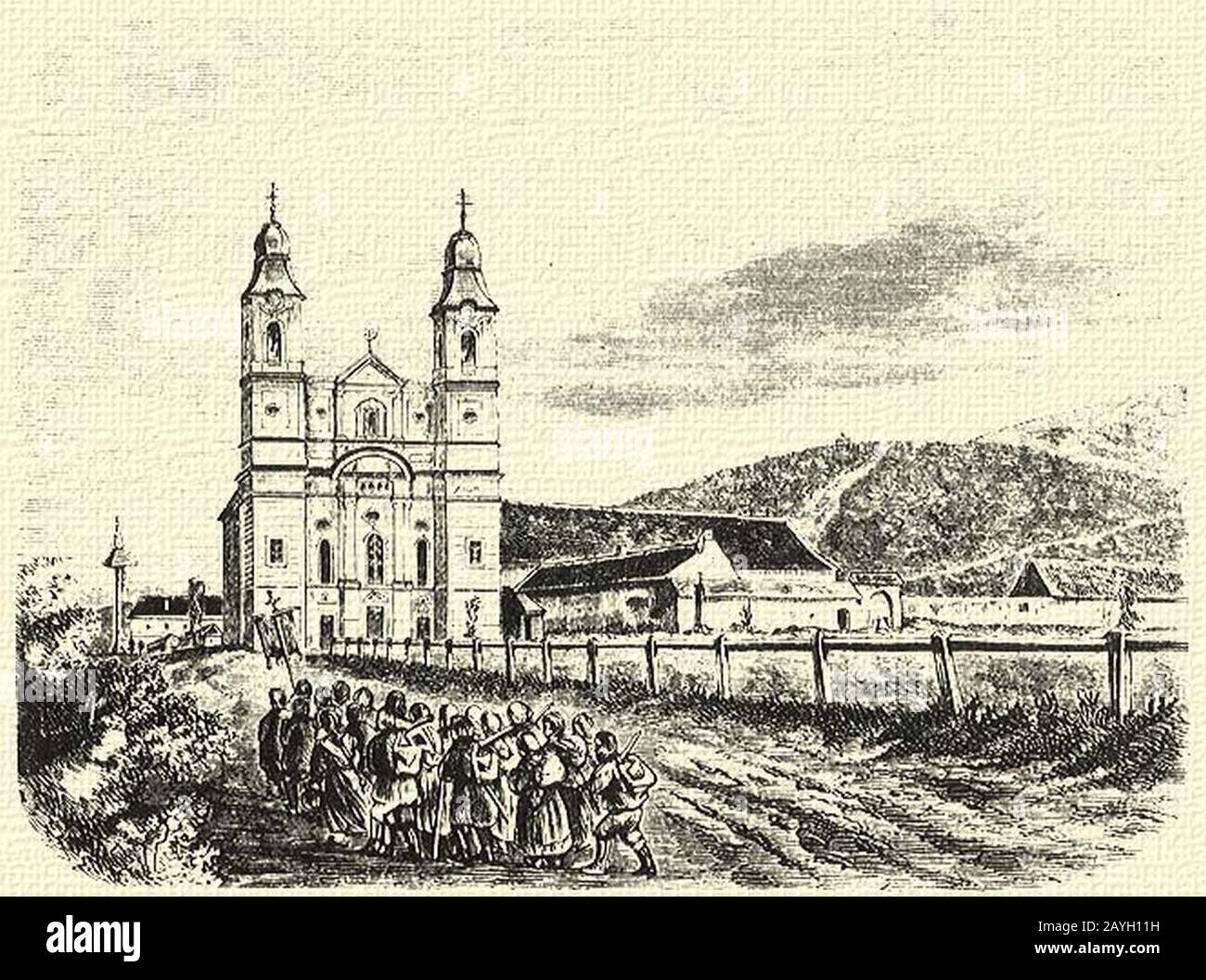 Franciscan Church and Monastery Csiksomlyo Stock Photo - Alamy