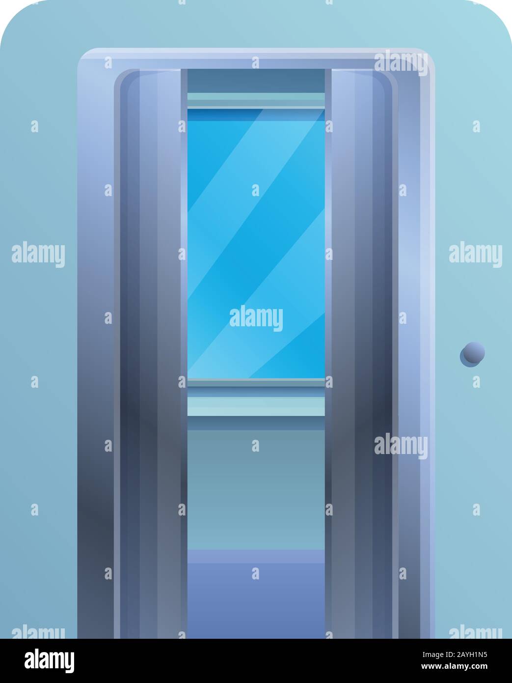 Window open elevator icon. Cartoon of window open elevator vector icon ...