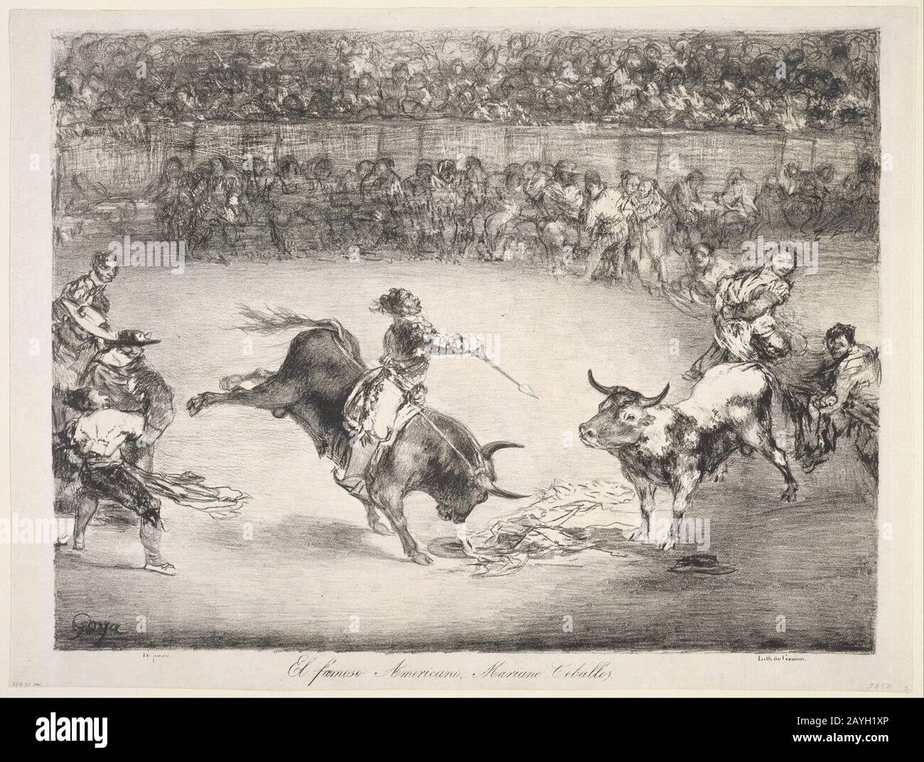 Francisco de Goya - The Renowned American Mariano Cebellos Stock Photo ...