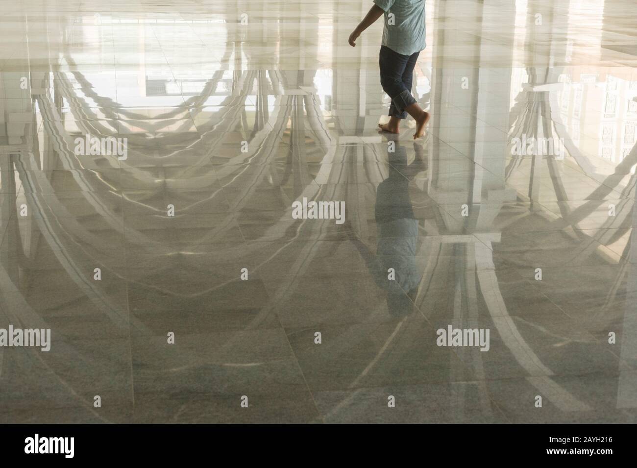 inside The Tuanku Mizan Zainal Abidin Mosque, or Iron Mosque in ...