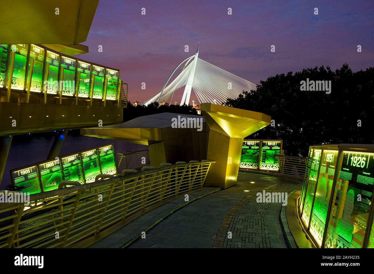 The Millennium Monument : series of engraved glass panels which trace ...
