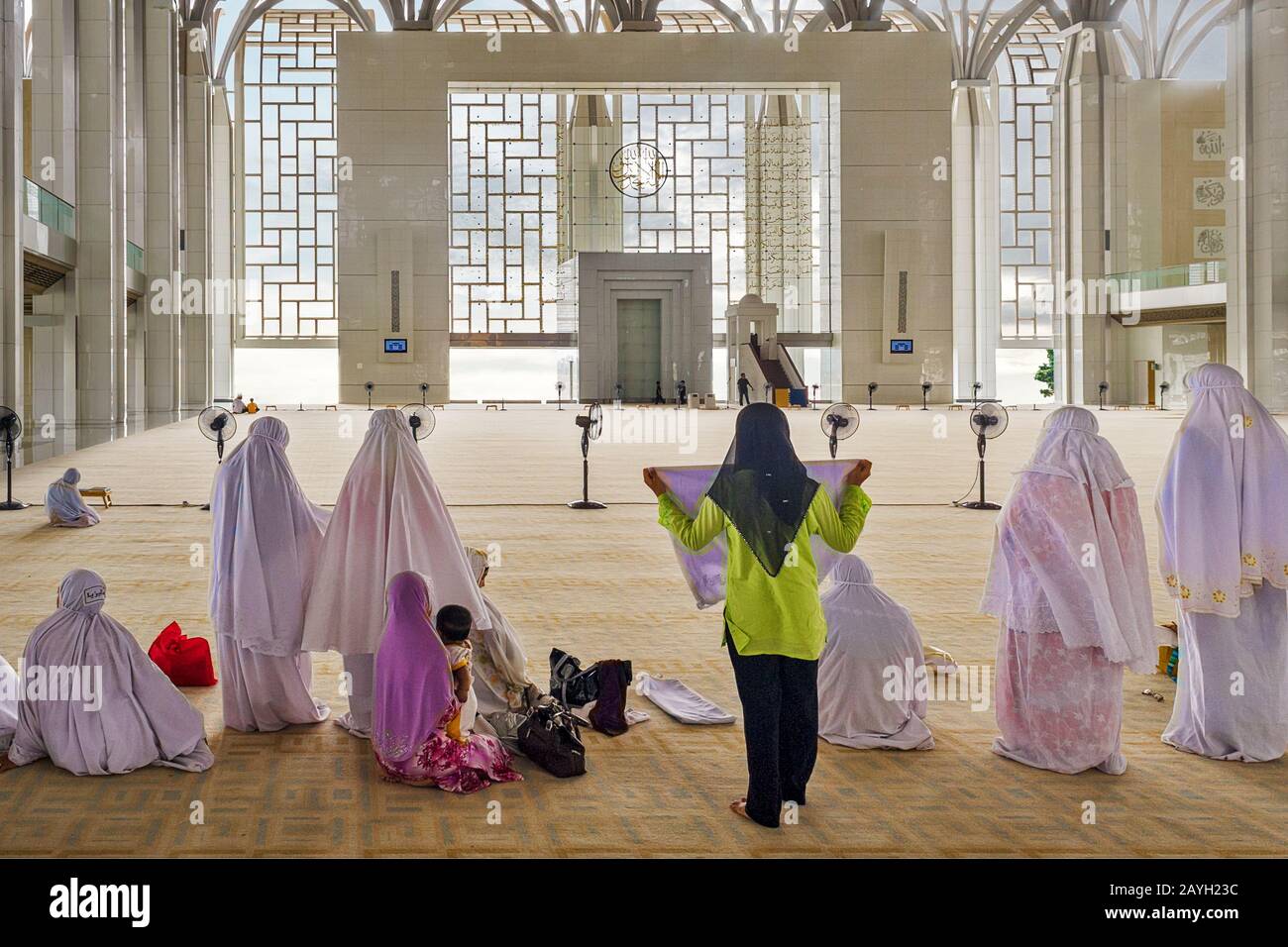 inside The Tuanku Mizan Zainal Abidin Mosque, or Iron Mosque in ...