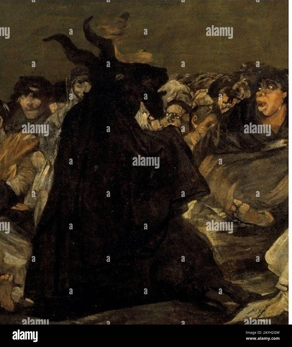 Francisco de Goya y Lucientes - Witches' Sabbath (The Great He-Goat ...