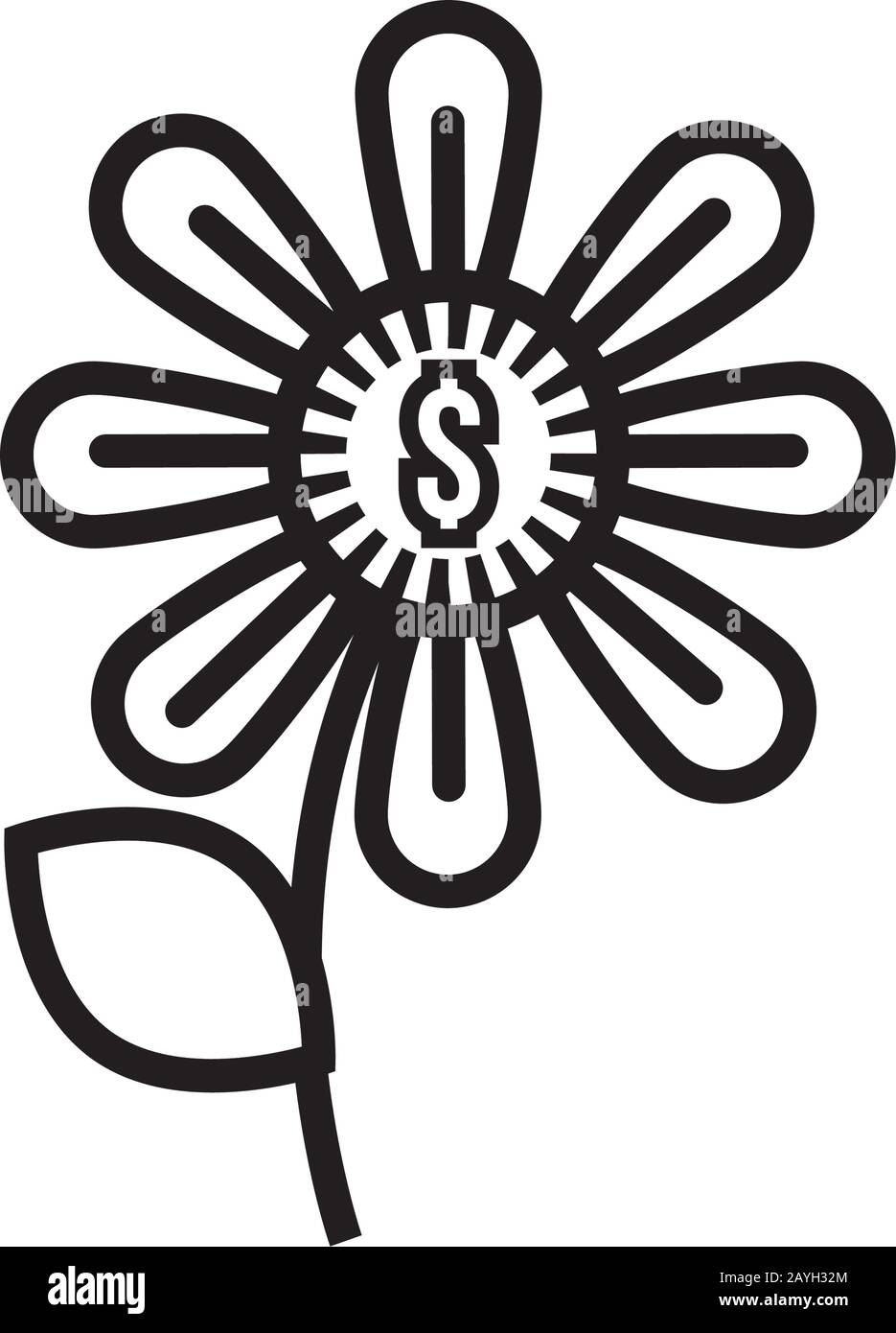 Buying flowers Stock Vector Images - Alamy