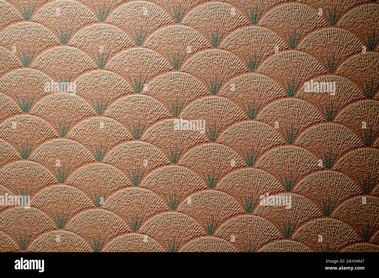 Old and vintage seashells wallpaper in light orange color Stock Photo ...