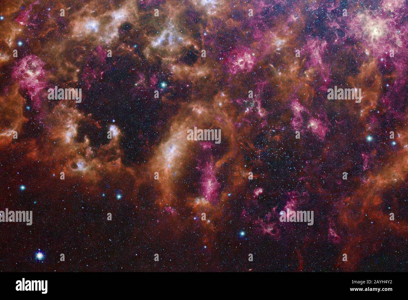 Galaxy thousands light years far away from Earth. Elements of this ...