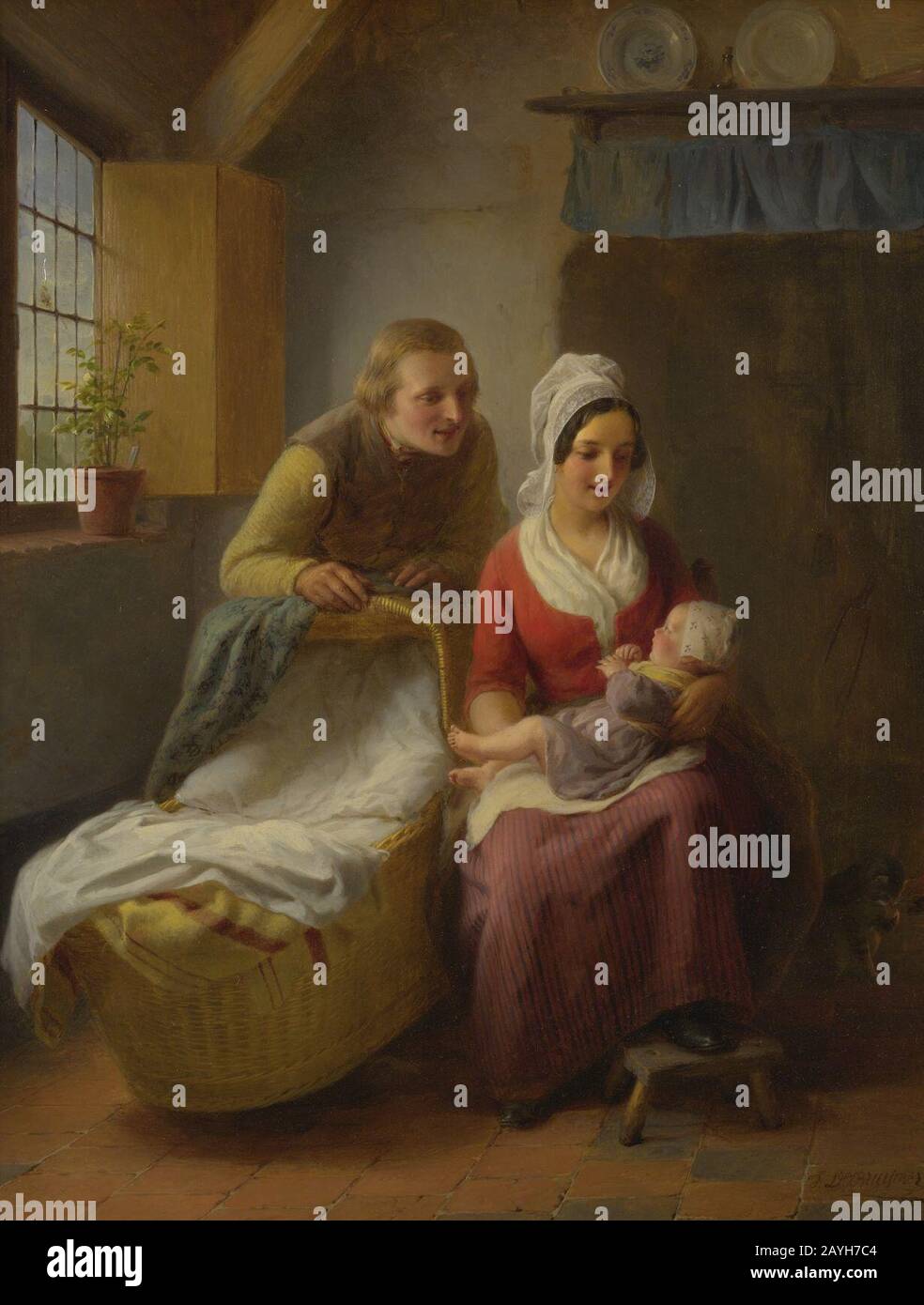 François Antoine de Bruycker The firstborn Stock Photo - Alamy