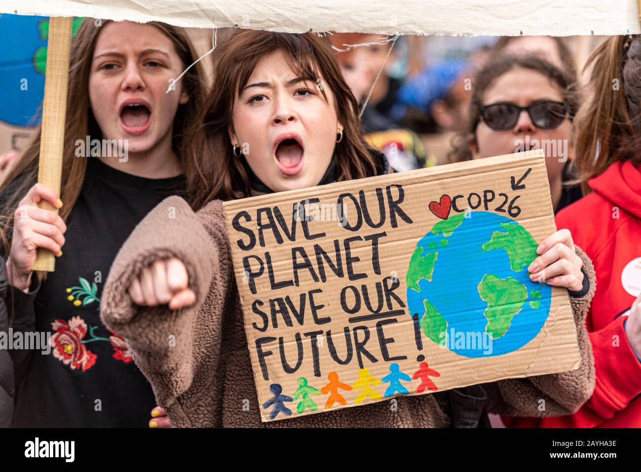 Children protesting hi-res stock photography and images - Alamy