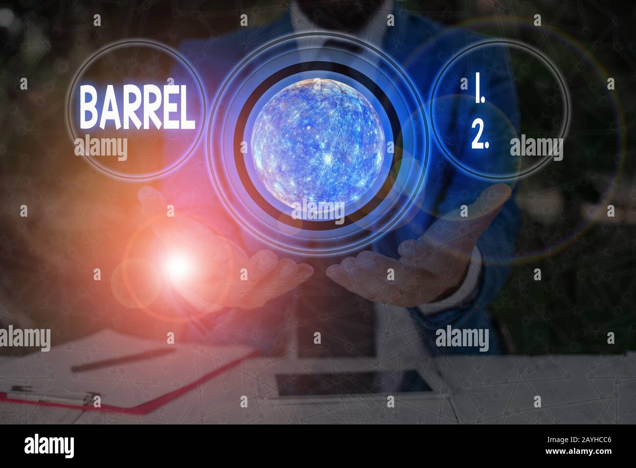 Text sign showing Barrel. Business photo text cylindrical container ...