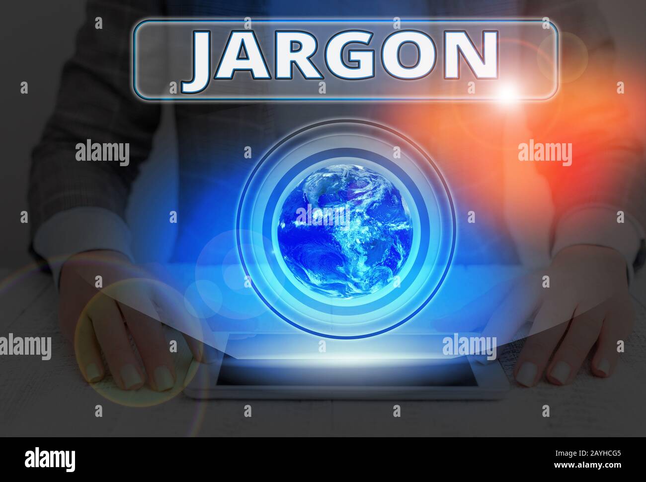 Text sign showing Jargon. Business photo text special words or ...