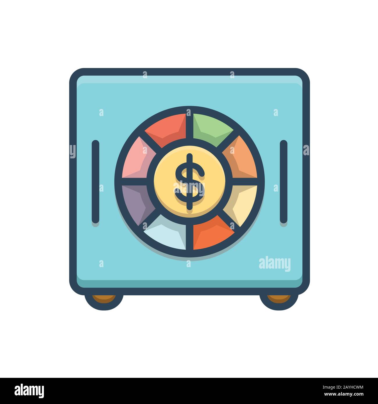 Illustration for Safe money Stock Vector Image & Art - Alamy