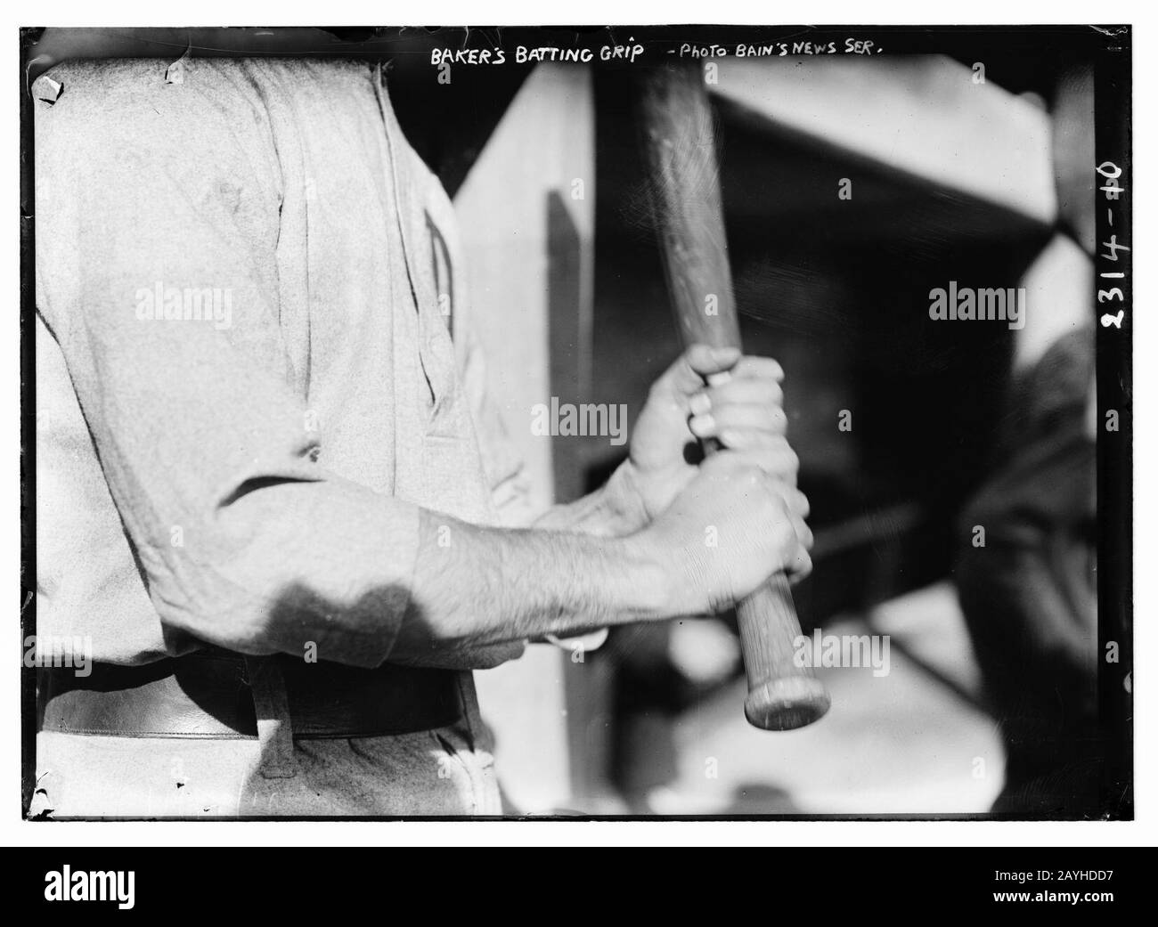 Frank ‘Home Run‘ Baker's batting grip) - Bain Stock Photo - Alamy