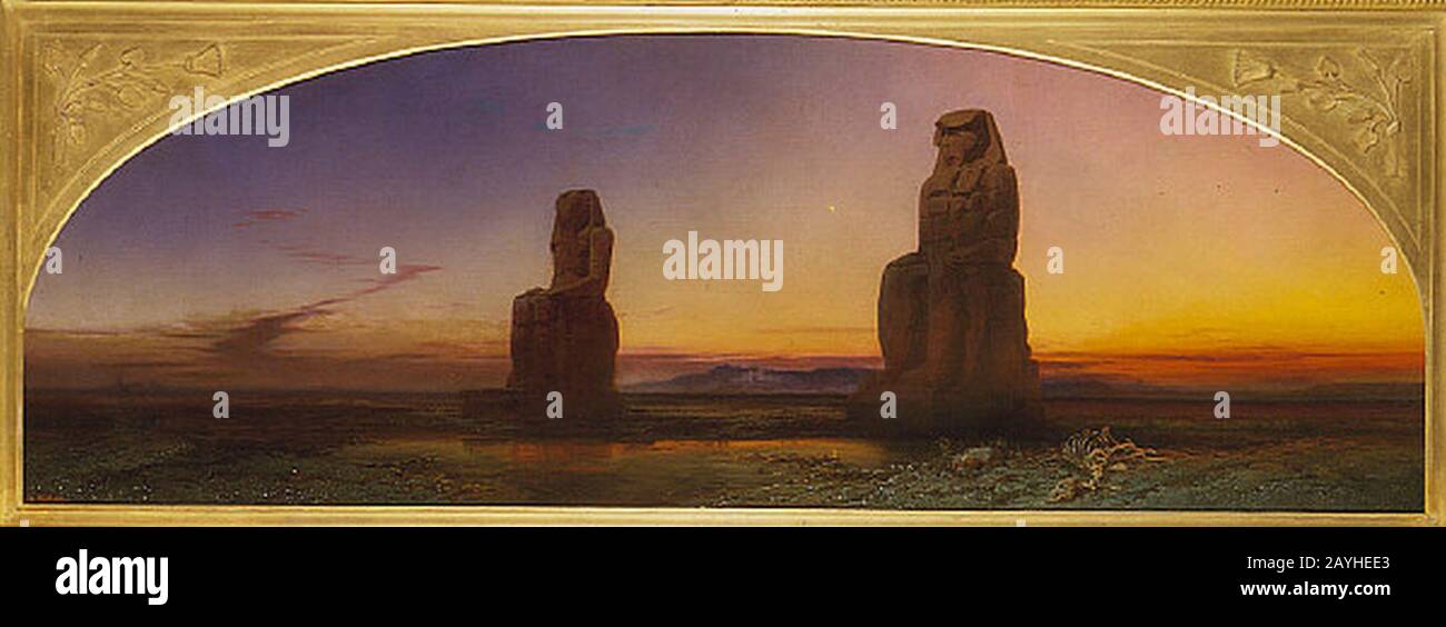 Frank Dillon - The Colossal Pair Thebes Stock Photo - Alamy