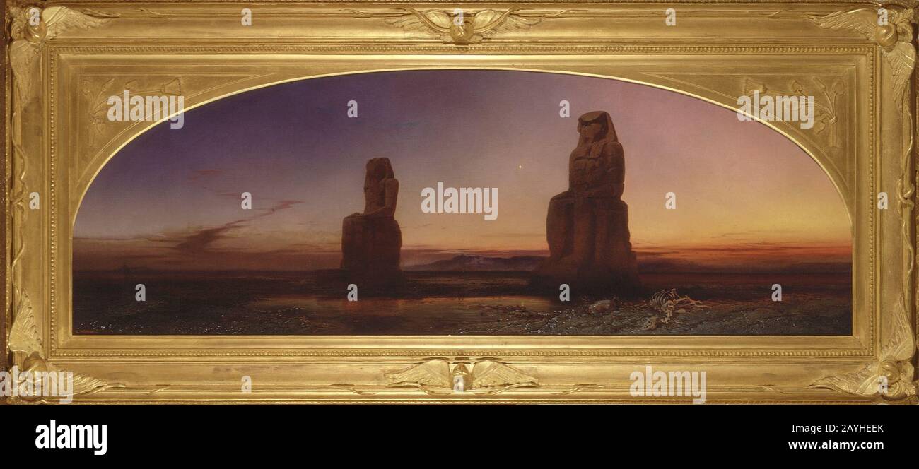 Frank Dillon - The Colossal Pair, Thebes Stock Photo - Alamy