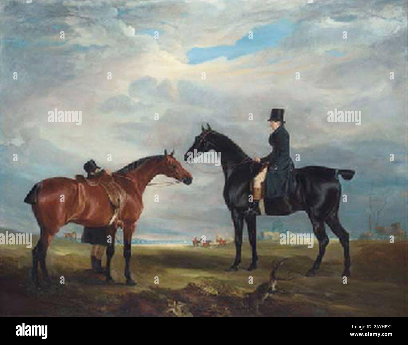 Frank Hall Standish with the Quorn Hunt 1819 Stock Photo - Alamy