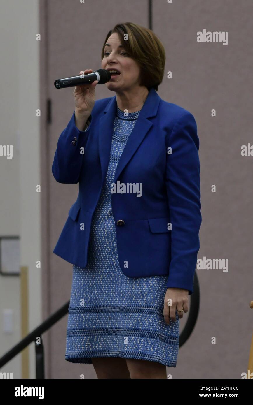 Las Vegas, NV, USA. 15th Feb, 2020. Amy Klobuchar Early vote kick off ...