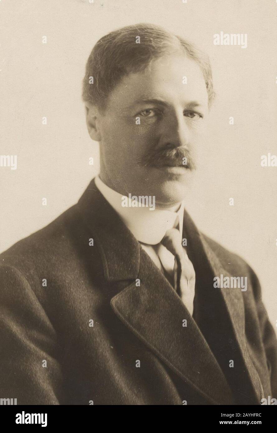 Frank W Benson artist headshot-crop Stock Photo - Alamy