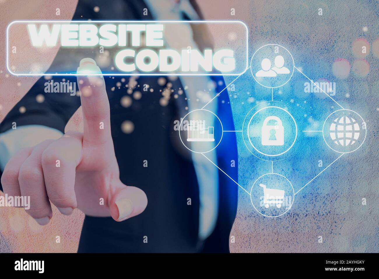 Handwriting Text Website Coding Conceptual Photo System Of Symbols And Rules Used To Represent