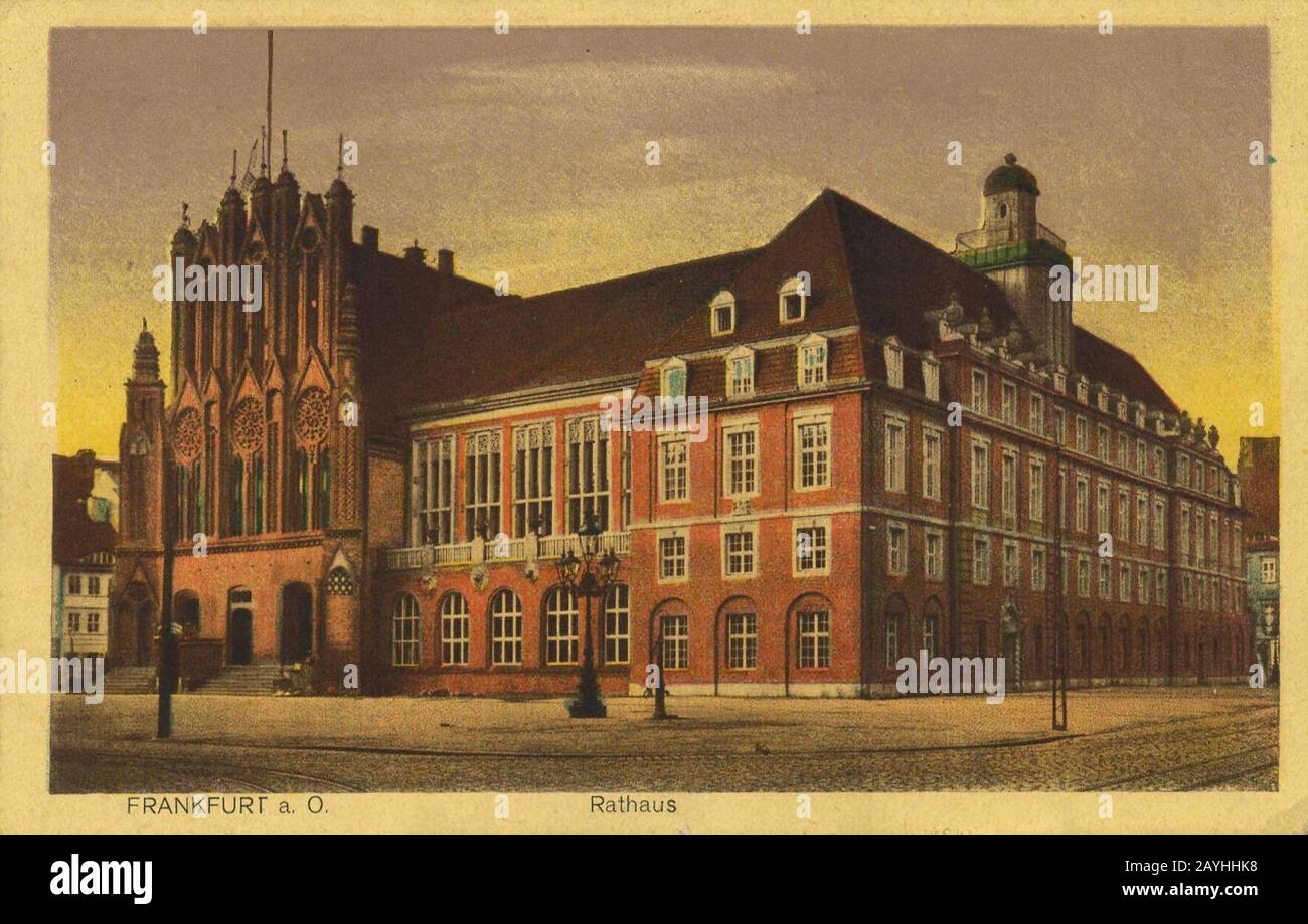 Frankfurt a. Oder, Brandenburg - Rathaus Stock Photo - Alamy