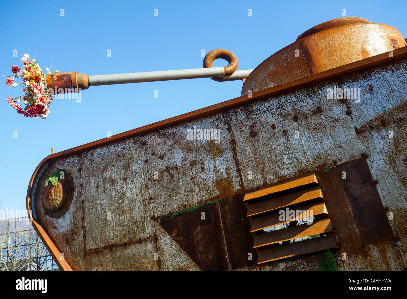 Fake military tank hi-res stock photography and images - Alamy
