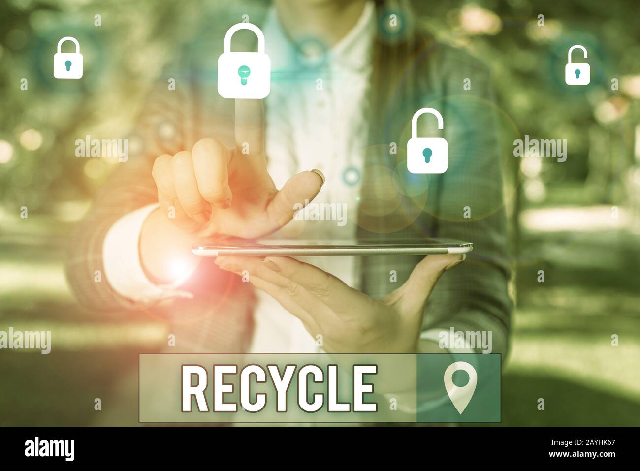 Handwriting text writing Recycle. Conceptual photo ocess of converting ...