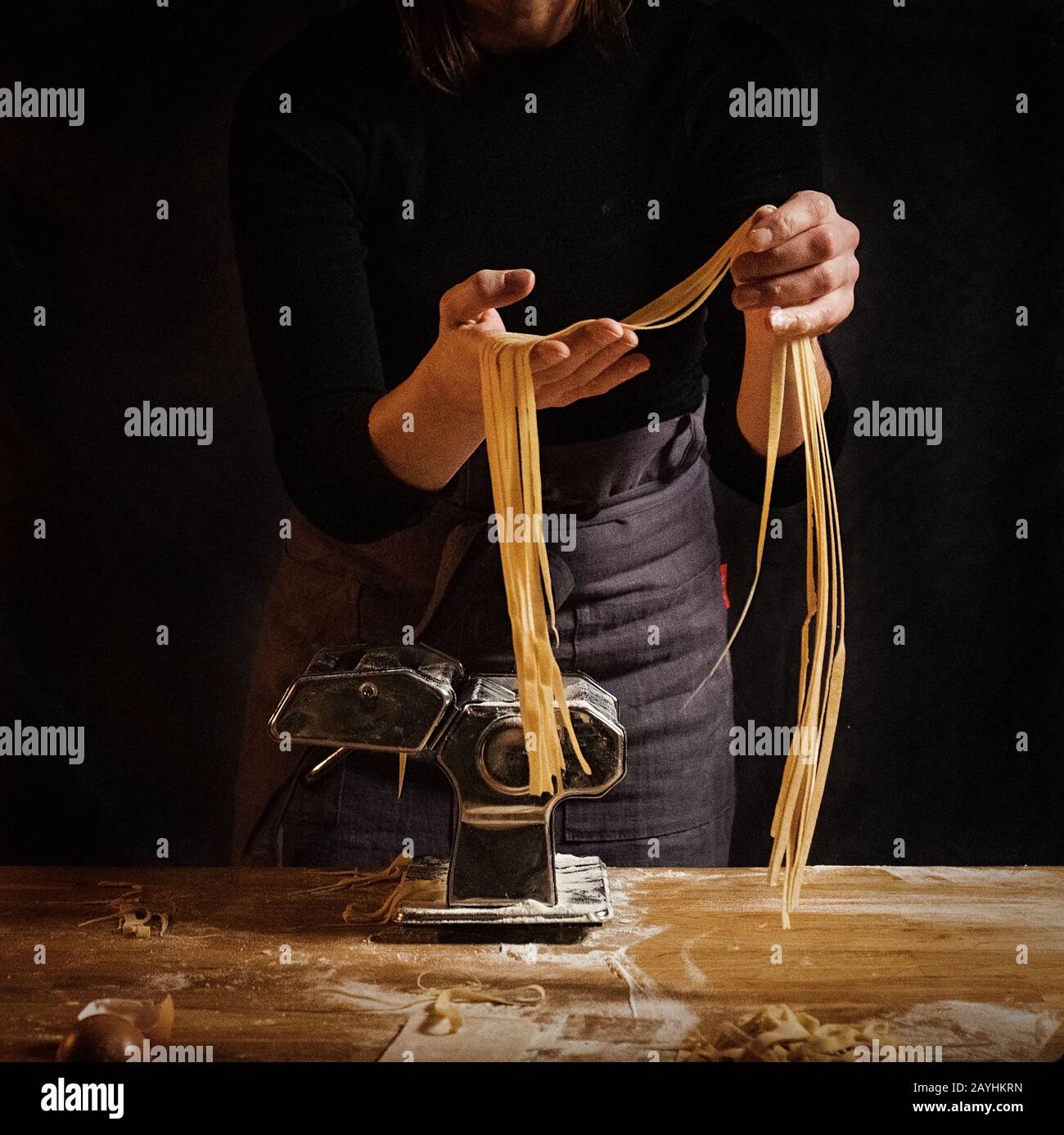 Making pasta home hi-res stock photography and images - Alamy