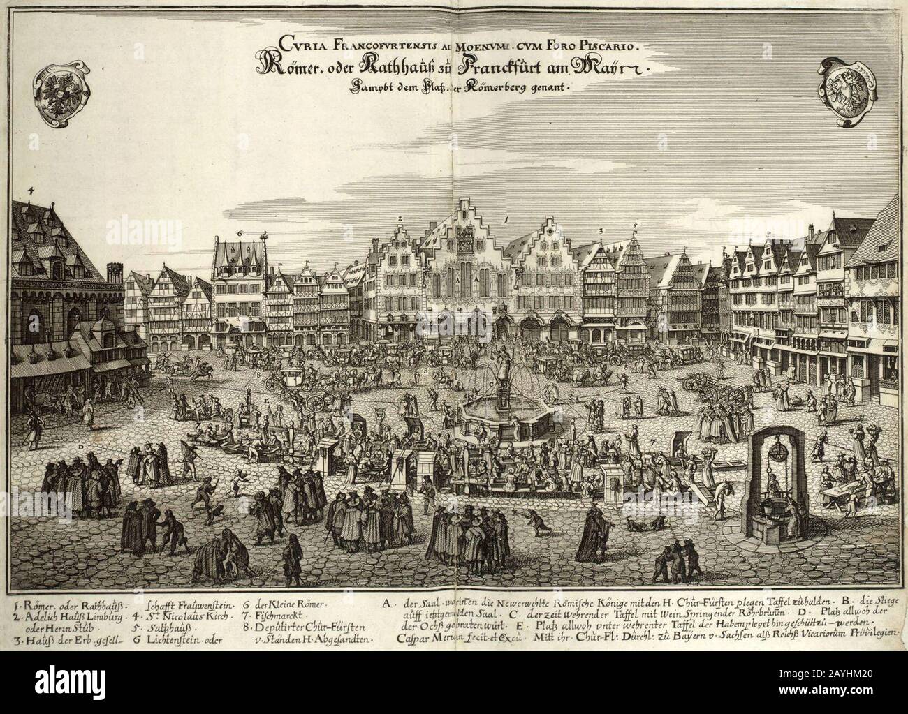 Frankfurt Am Main-Roemer-Kroenungsdiarium-1658 Stock Photo - Alamy