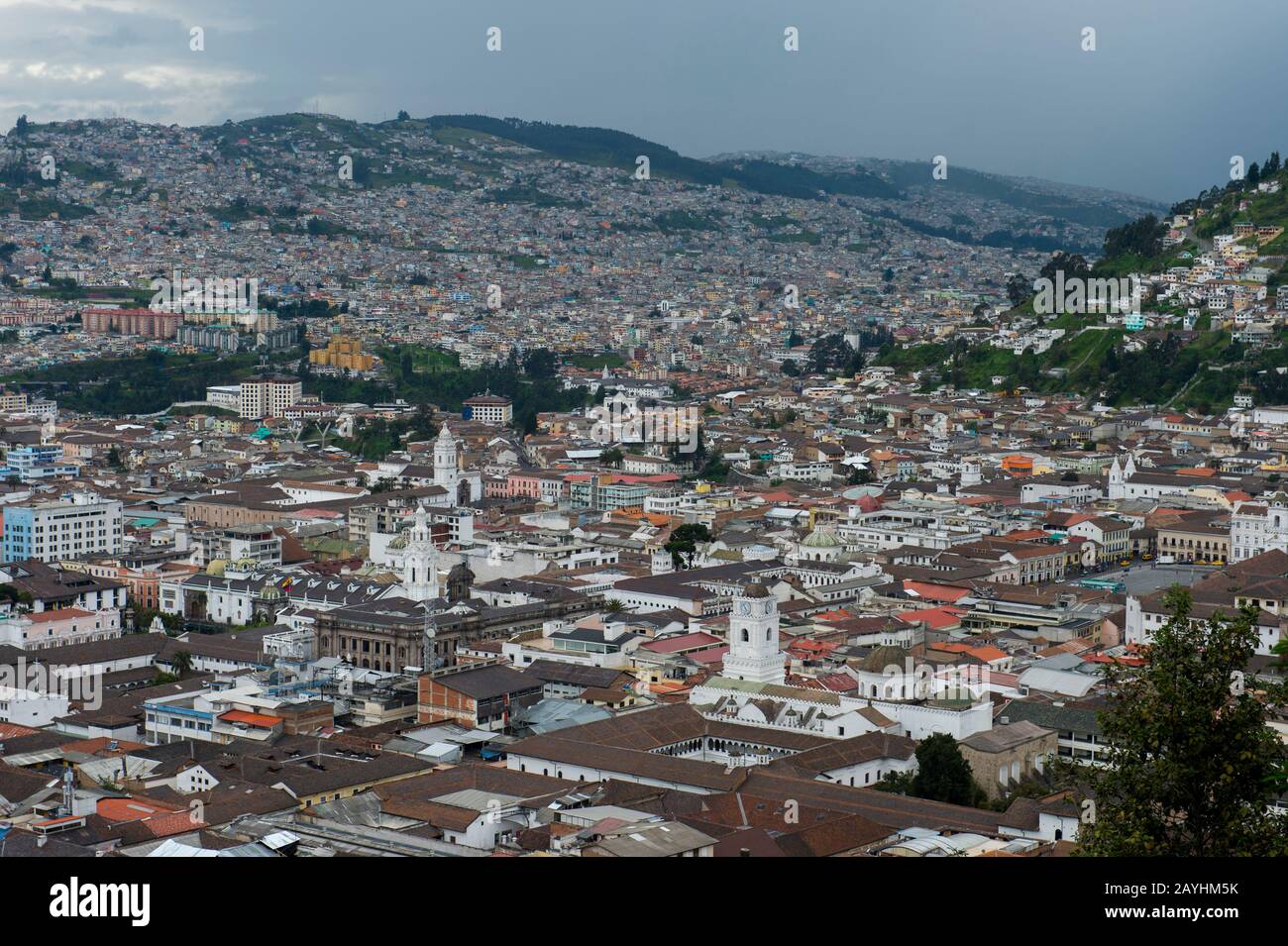 View of the historic center (UNESCO World Heritage Site) of the city of ...