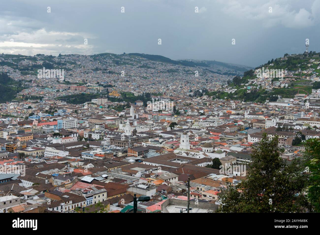 View of the historic center (UNESCO World Heritage Site) of the city of ...