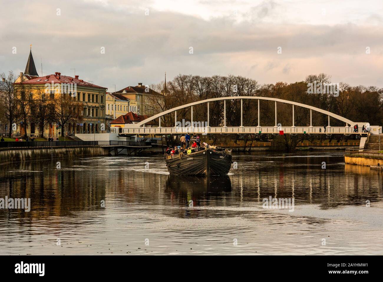 The Barge "Jõmmu" on the Emajõgi River Stock Photo - Alamy