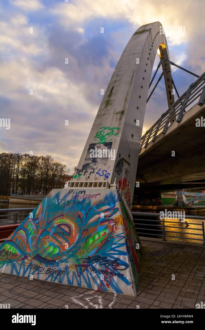 Tartu modern bridge hi-res stock photography and images - Alamy