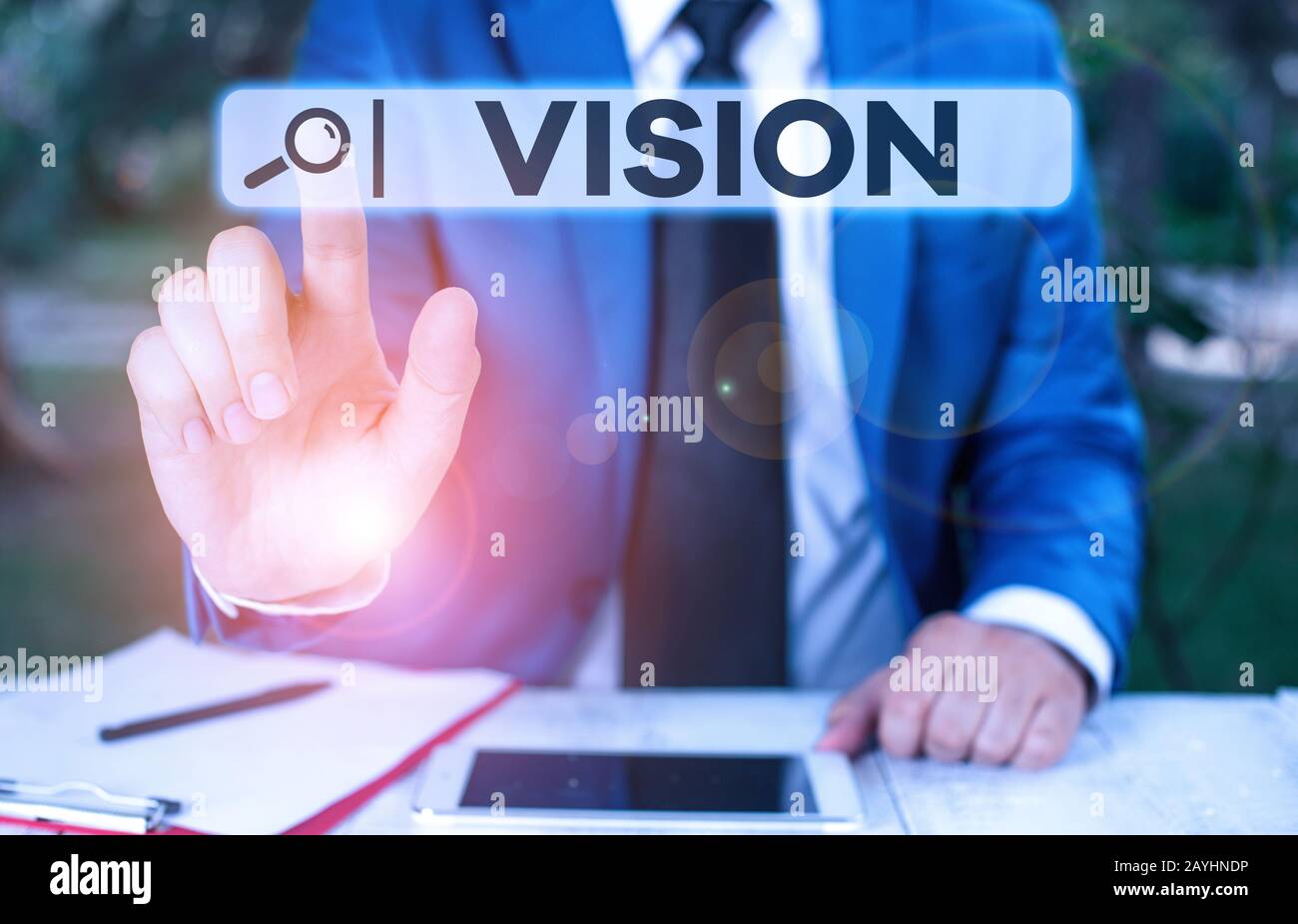 Handwriting text Vision. Conceptual photo ability to think about or ...