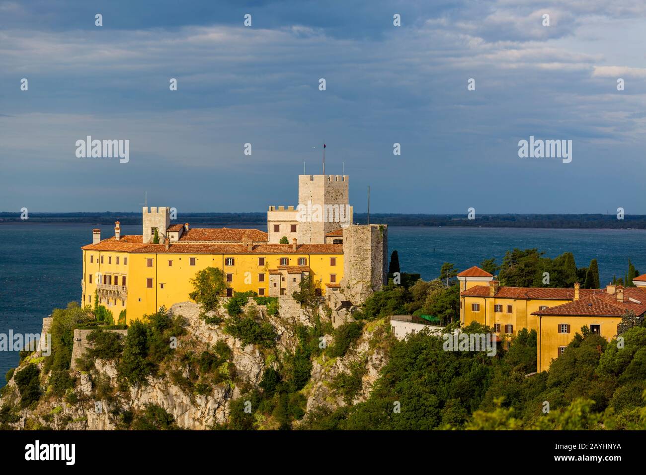 Duino Castle, a fourteenth-century fortification located near Trieste Stock Photo - Alamy