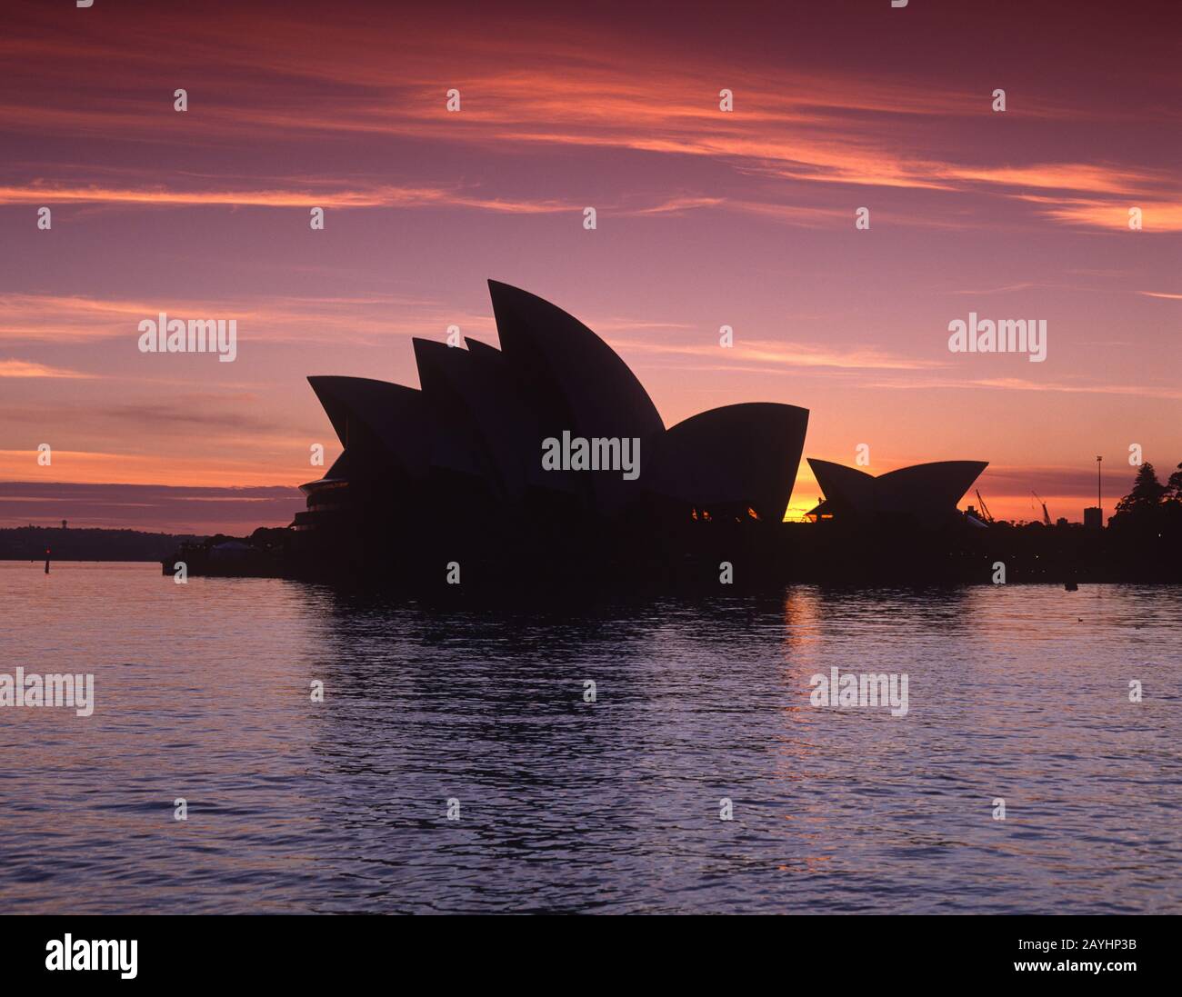 Australia, Sydney Opera House in silhouette Stock Photo - Alamy