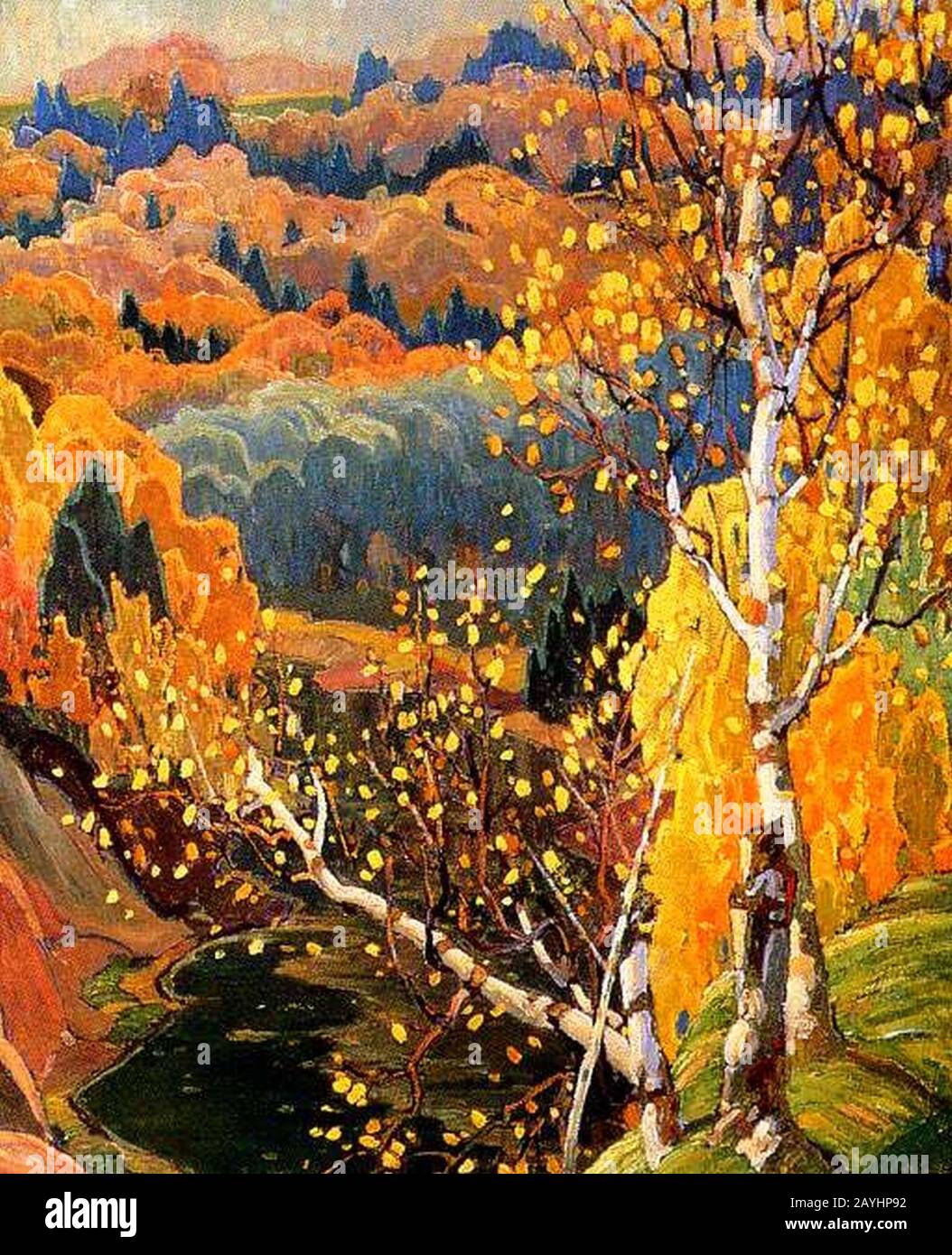 Franklin Carmichael - October Gold Stock Photo - Alamy