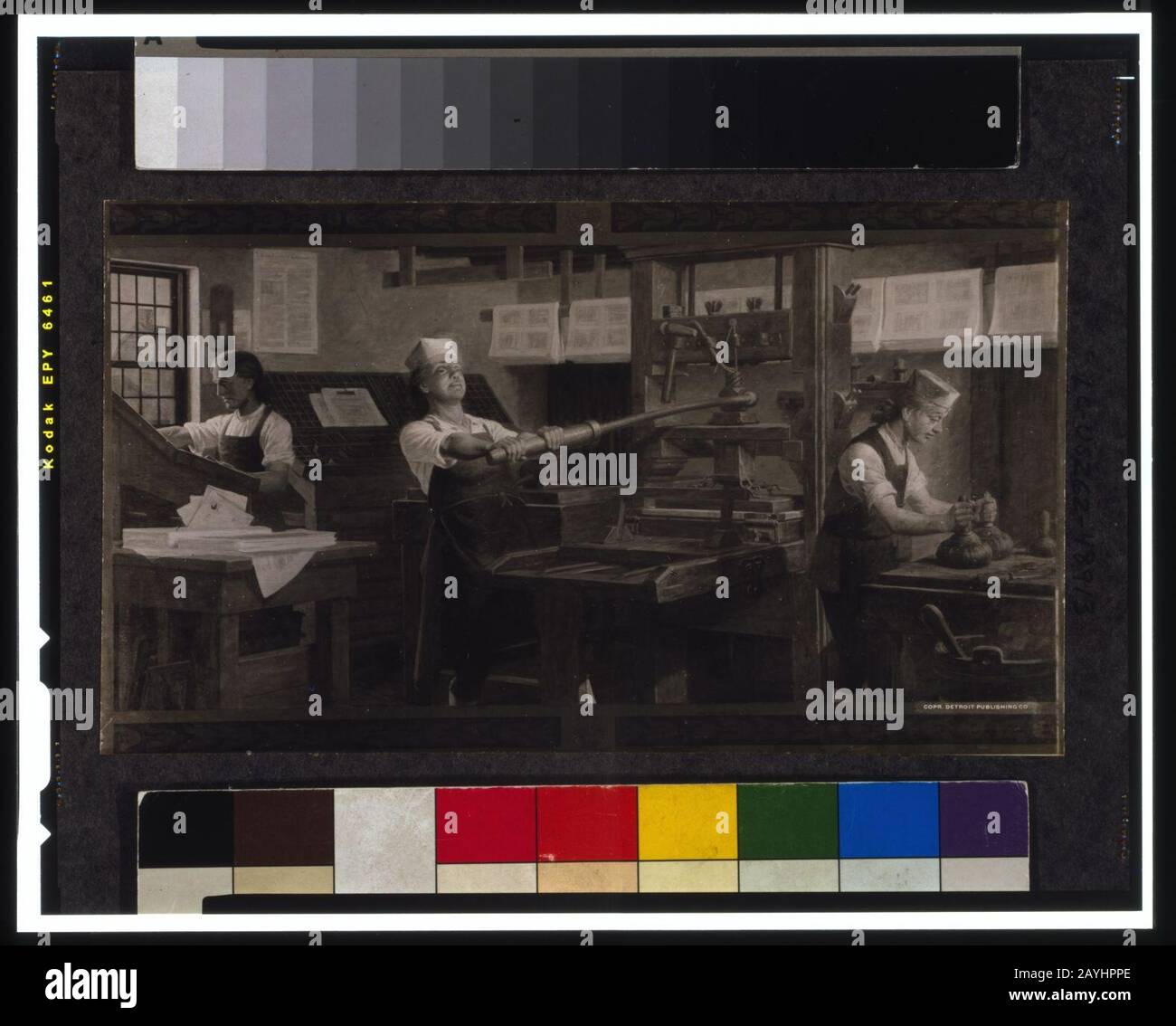 Franklin the printer Stock Photo - Alamy