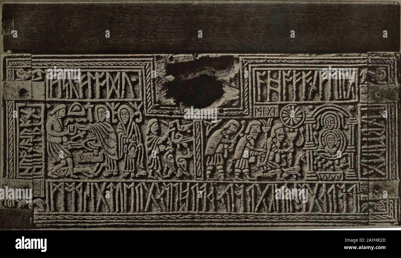 Franks Casket - Front side Stock Photo - Alamy