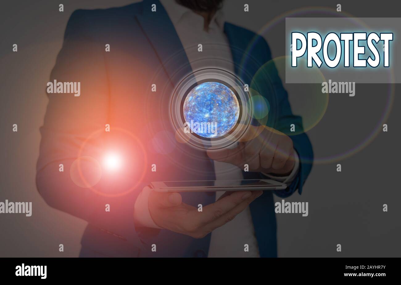 Writing note showing Protest. Business concept for An action expressing ...