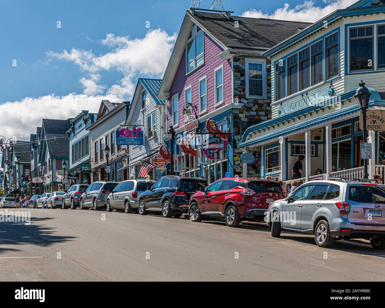 Main Street in Bar Harbor Stock Photo - Alamy
