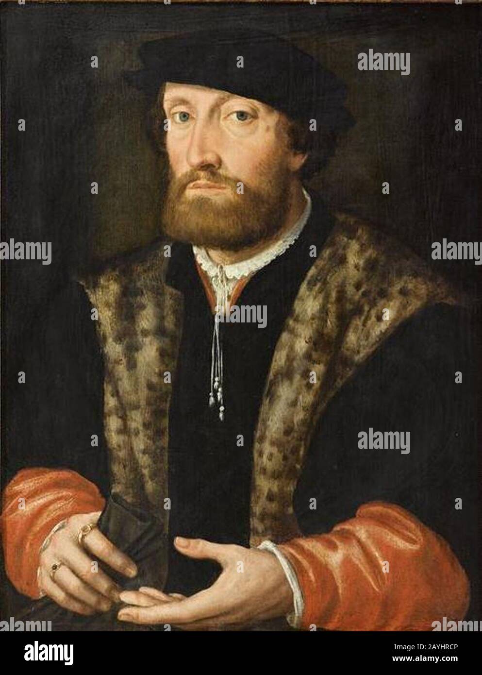 Frans Floris - Portrait of Antoine Perrenot de Granvelle Stock Photo ...