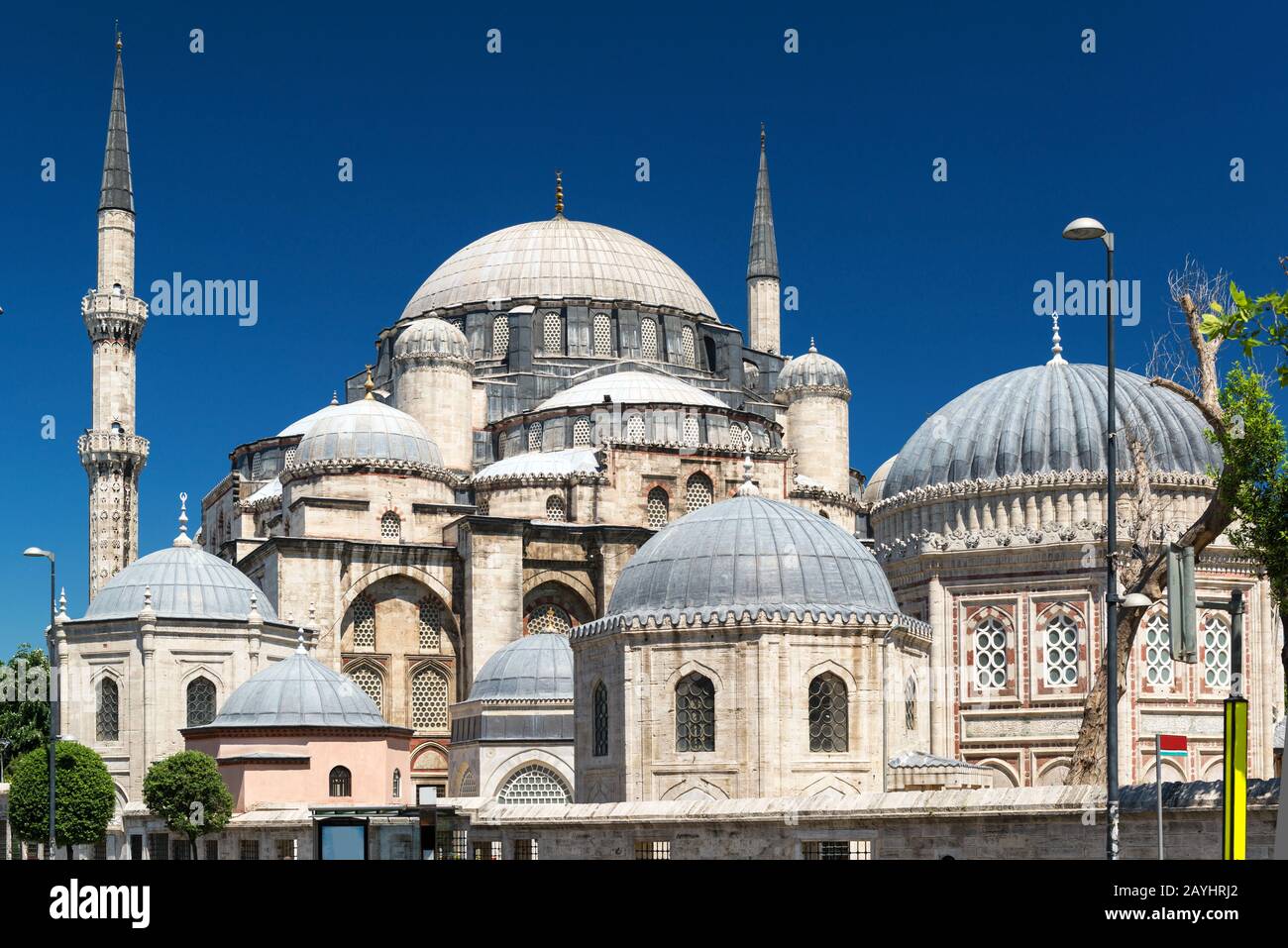 The Sehzade Mosque in Istanbul, Turkey. It is sometimes referred to as ...