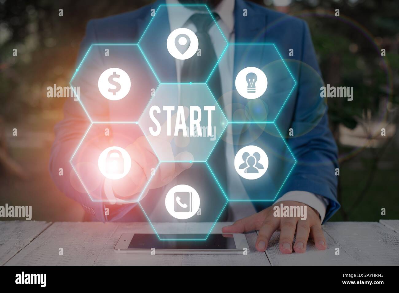 Text sign showing Start. Business photo showcasing begin or be reckoned ...