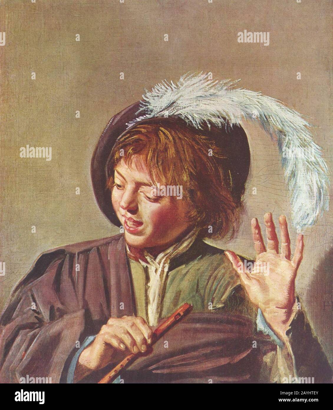 Frans Hals - Singing Boy With Flute - The Yorck Project Stock Photo - Alamy