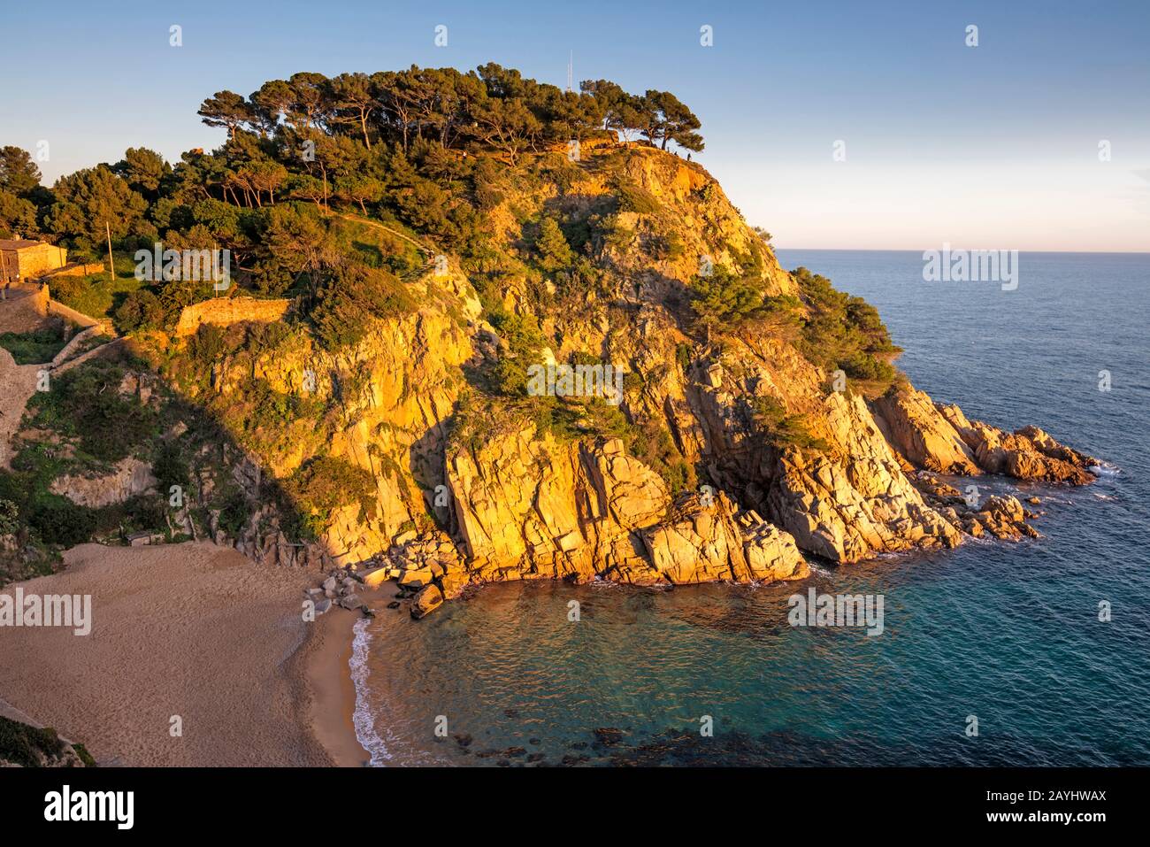 CALA ES CODOLAR BEACH TOSSA DE MAR COSTA BRAVA CATALONIA SPAIN Stock ...