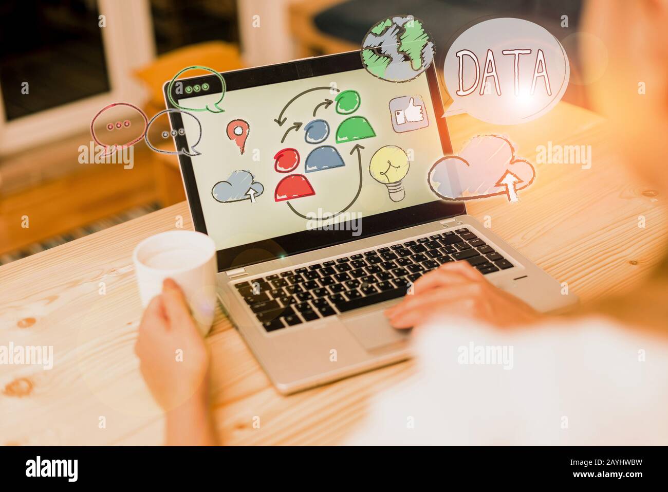 Word writing text Data. Business photo showcasing Piece of information ...