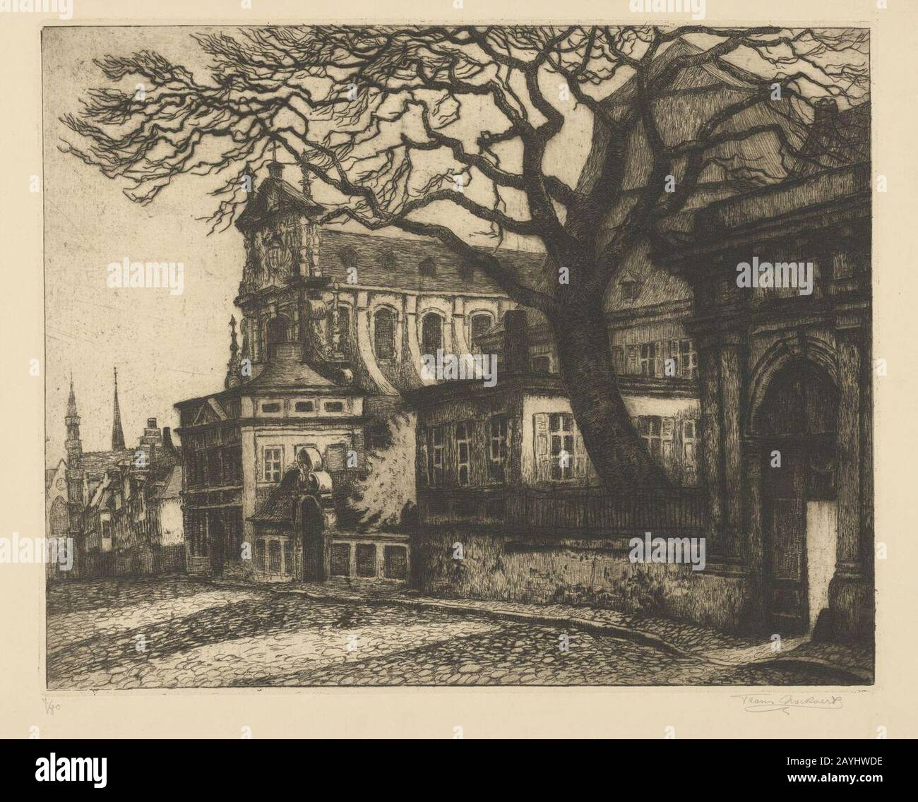 Frans Nackaerts - Naamschestraat - Graphic work Stock Photo - Alamy