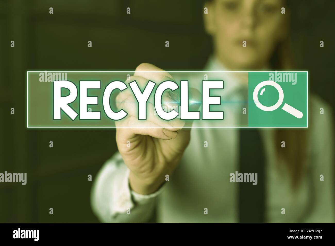 Handwriting text writing Recycle. Conceptual photo ocess of converting ...