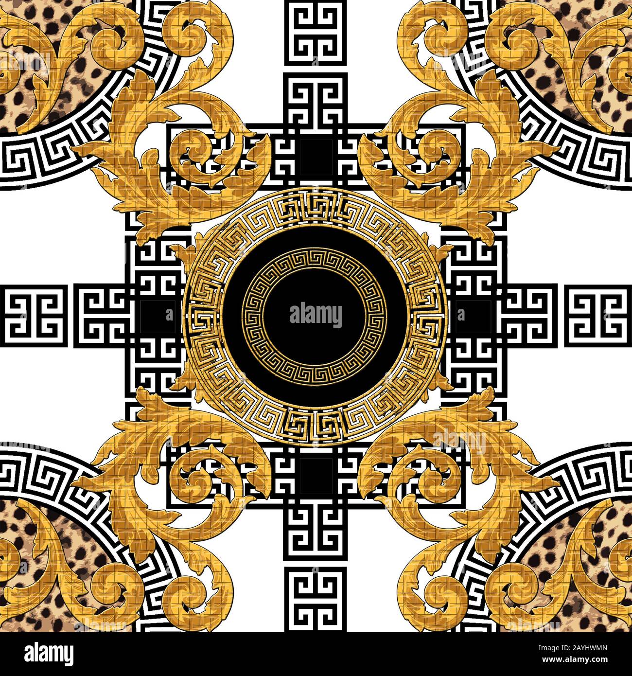 Gold Baroque Pattern Gold Baroque Pattern Stock Photos And Pictures