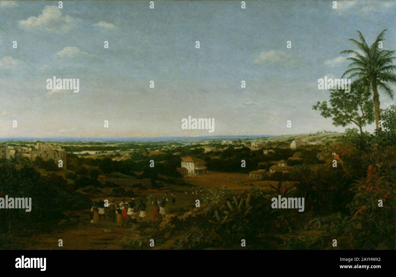 Frans Post - Village of Olinda Brazil Stock Photo - Alamy